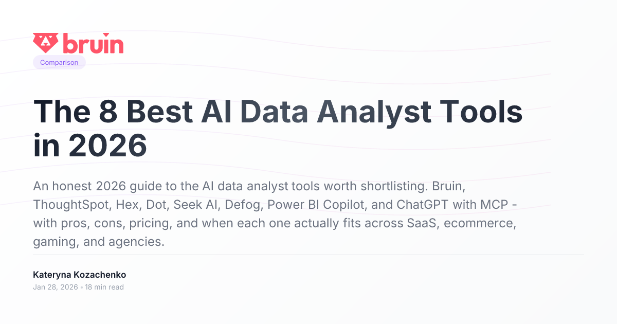 The 8 Best AI Data Analyst Tools in 2026